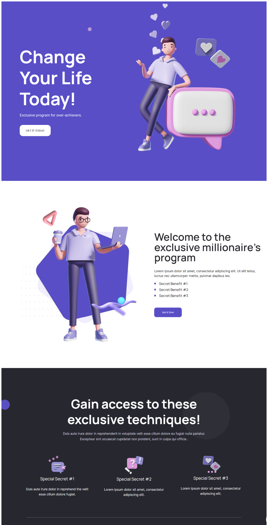 Evergreen landing Funnel - WordPress Templates - InstaWP Store