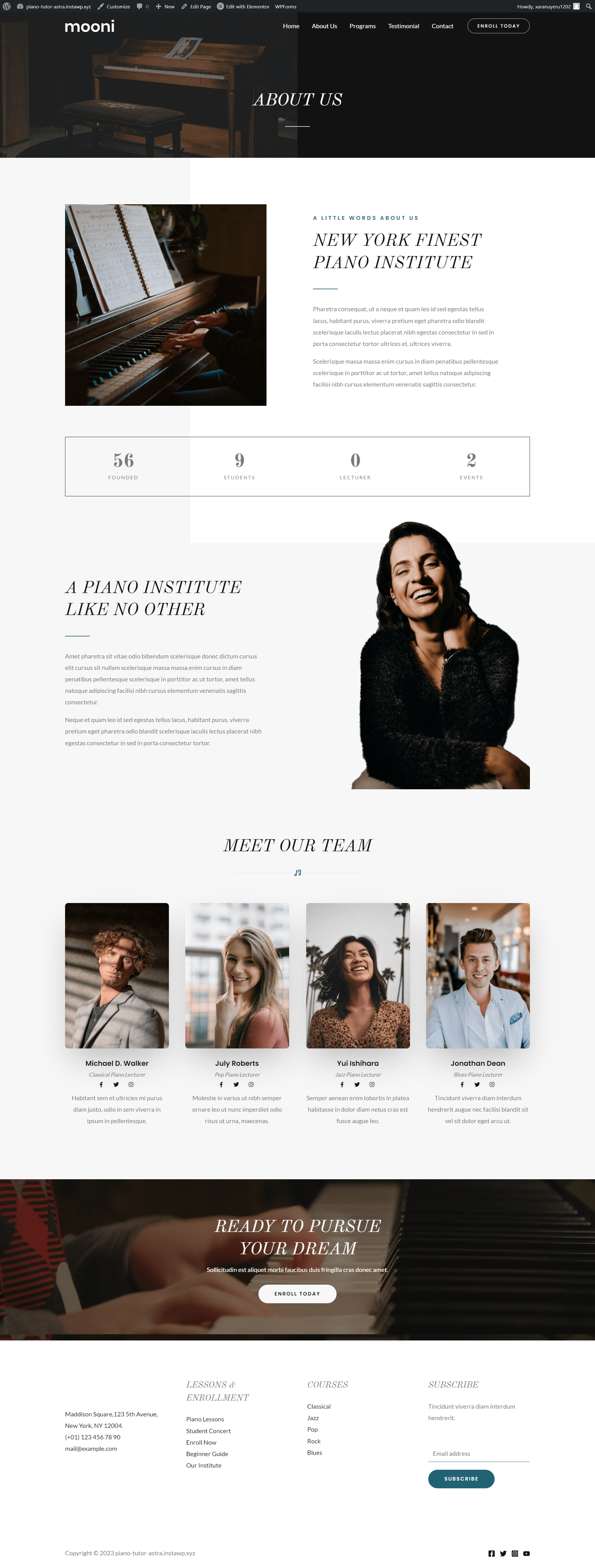 Piano Tutor - InstaWP