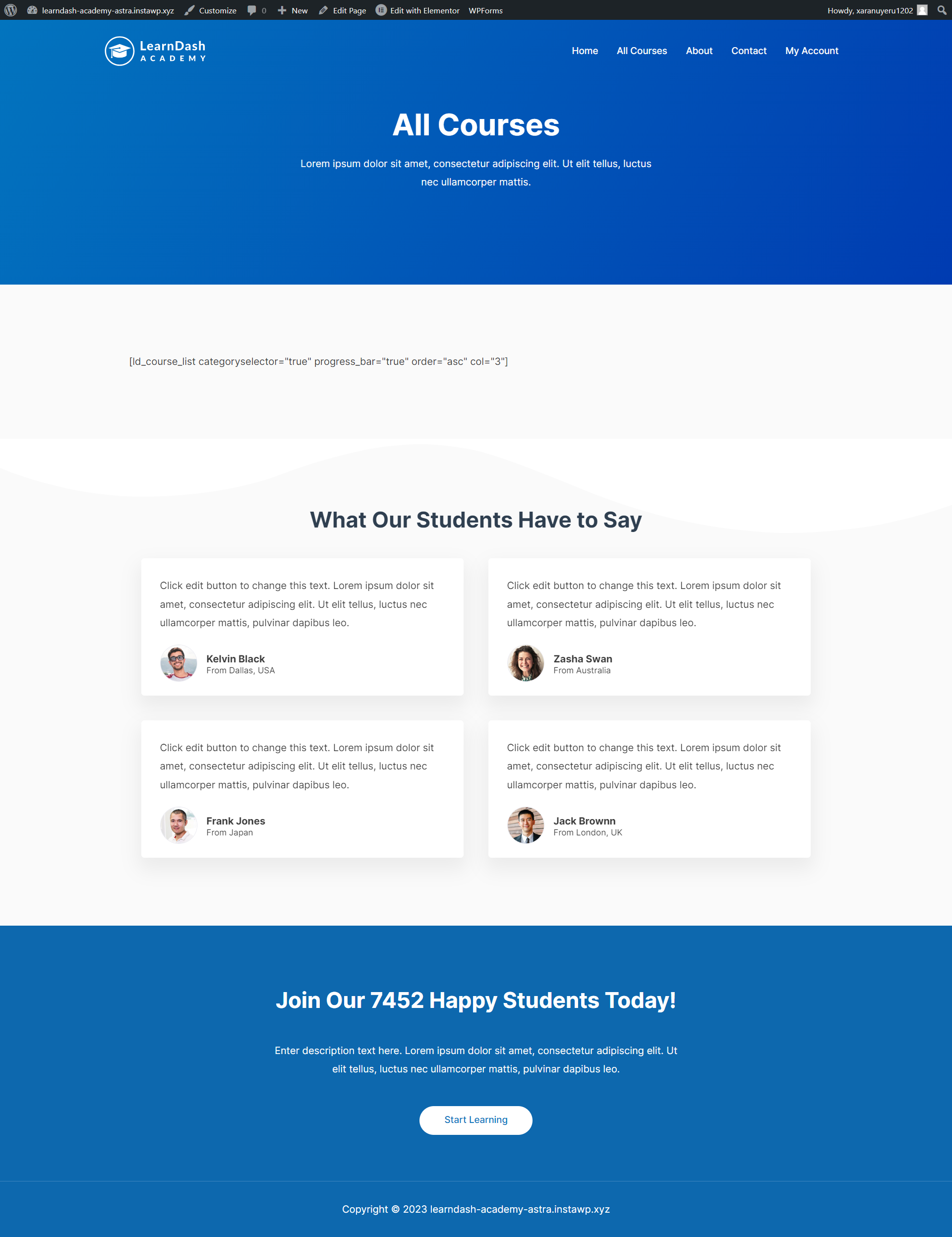 LearnDash Academy - InstaWP